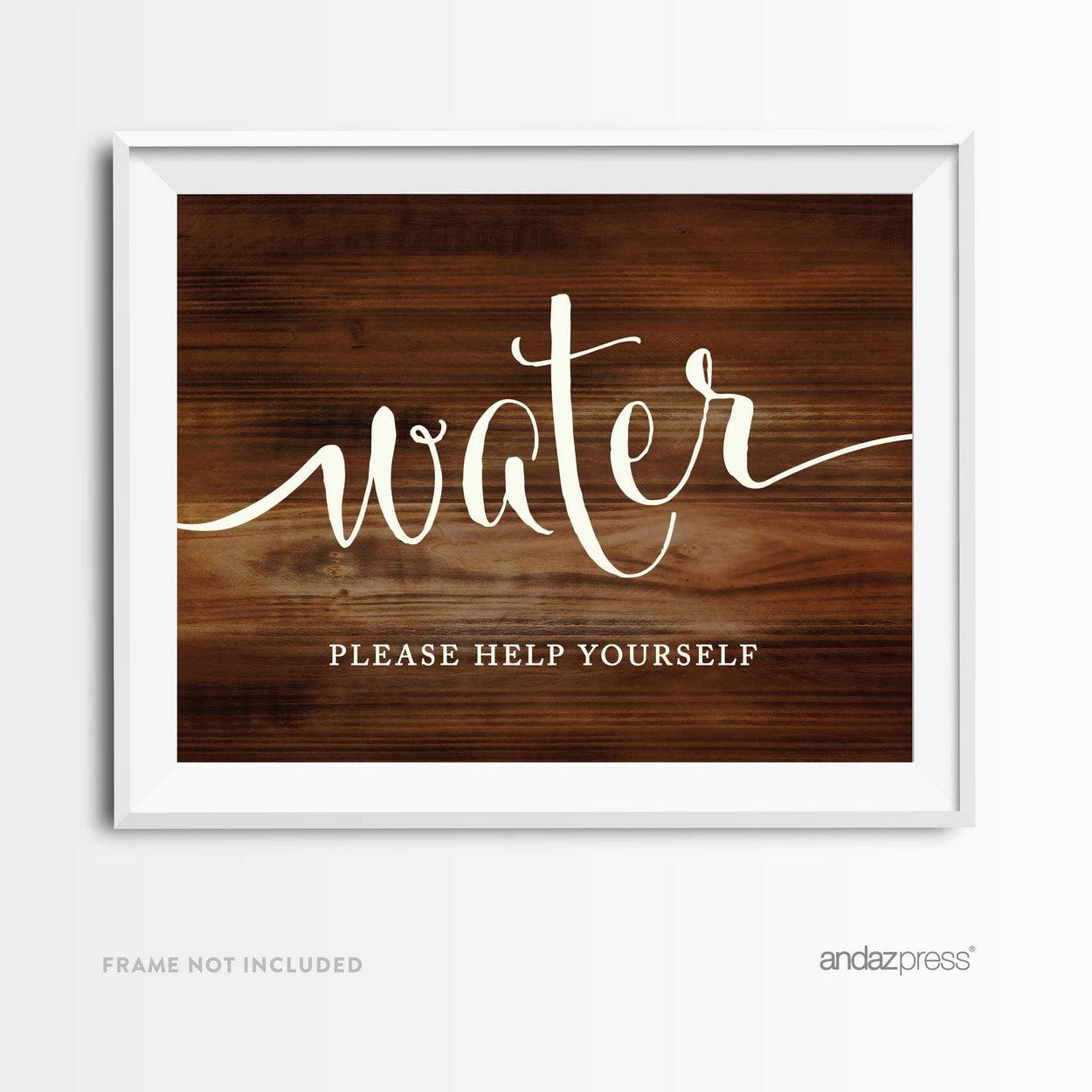 Water Rustic Wood Wedding Party Signs - Walmart.com