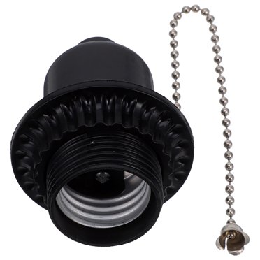 Pull Chain Light Bulb Lamp Socket Replacement Switch E27 E26 3 Way 250W ...