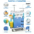 Vakiorn Rolling Cart with Wheels and Drawers 440 LBS Capacity 5 Tier ...