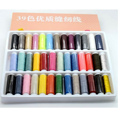39 Roll Sewing Cotton Thread Box Kit Set For DIY Sewing/Embroidery ...
