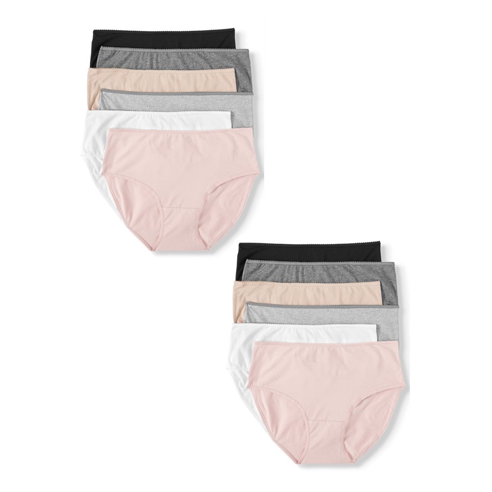 Secret Treasures Secret Treasures Womens Plus Cotton Brief Panties