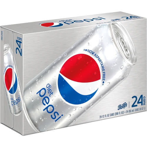 Diet Pepsi Cola, 12 fl oz, 24 pack - Walmart.com - Walmart.com