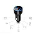 Dual Ports 3.1A USB Car Charger Digital LED Voltmeter 12V/24V Black ...