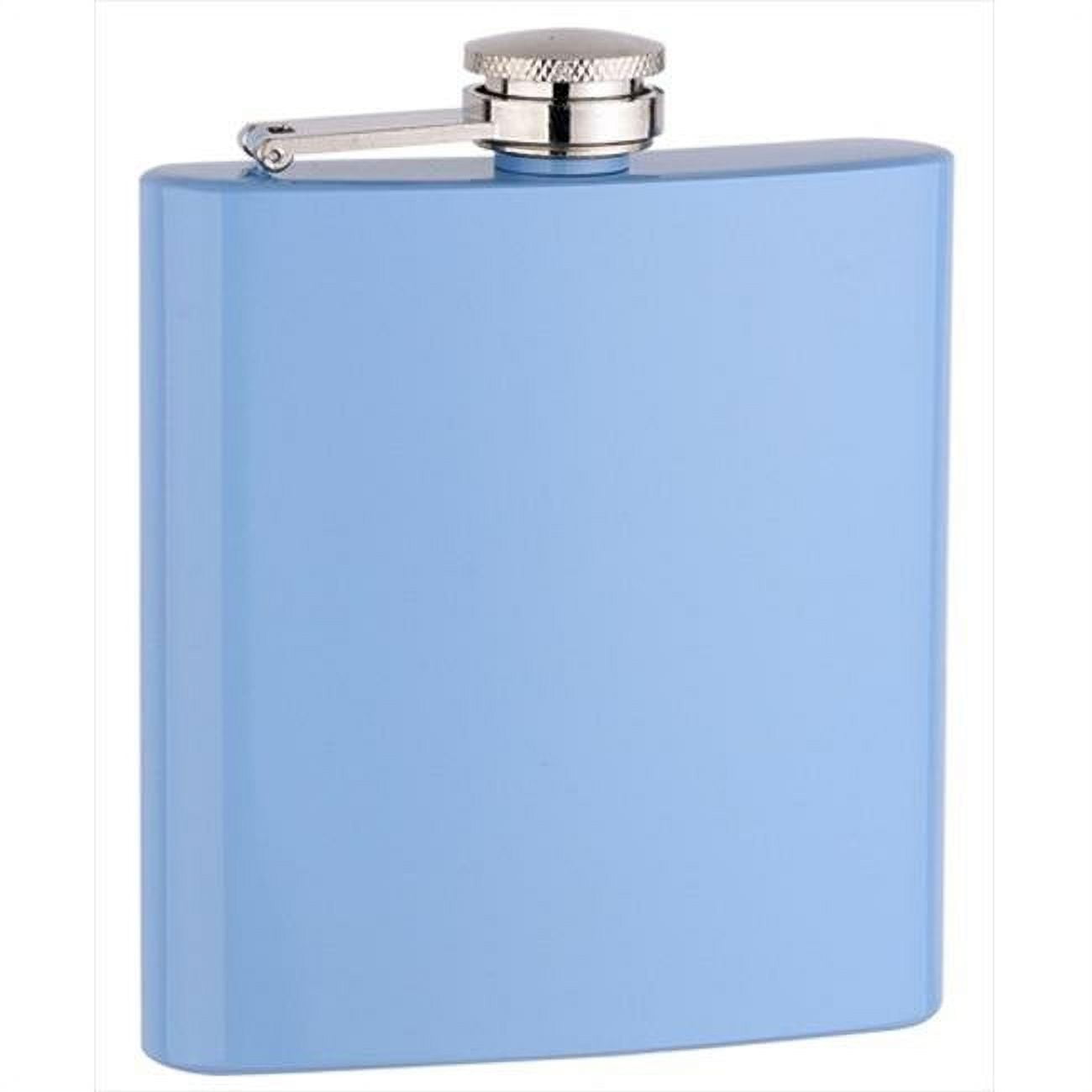FJX Wholesale 6oz Baby Blue Painting Flask - Baby Blue - 6oz - Walmart.com