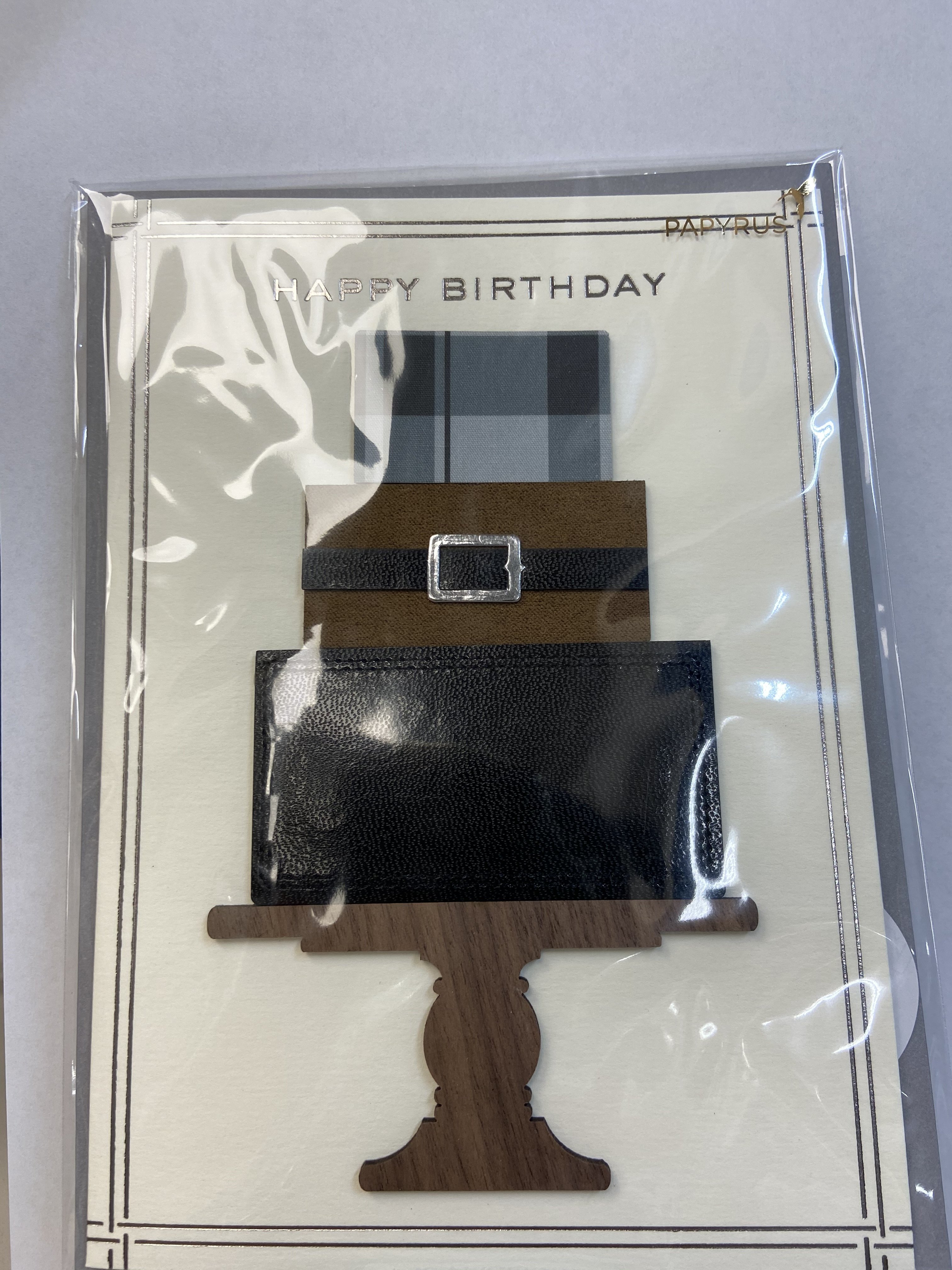 PAPYRUS happy birthday leather cake - Walmart.com