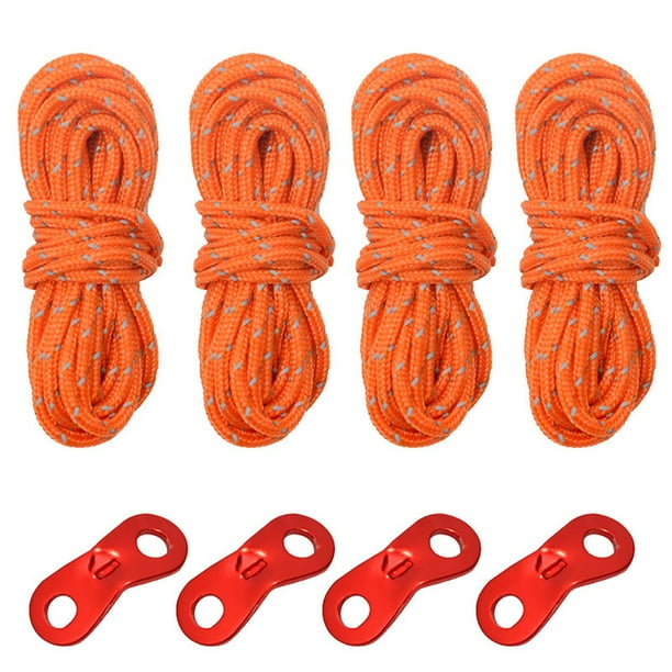 Wweixi Orange Reflective Camping Tent Lanyard Visibility For Camping ...