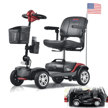 Drive Medical Bobcat X4 Compact Transportable Power Mobility Scooter, 4 ...