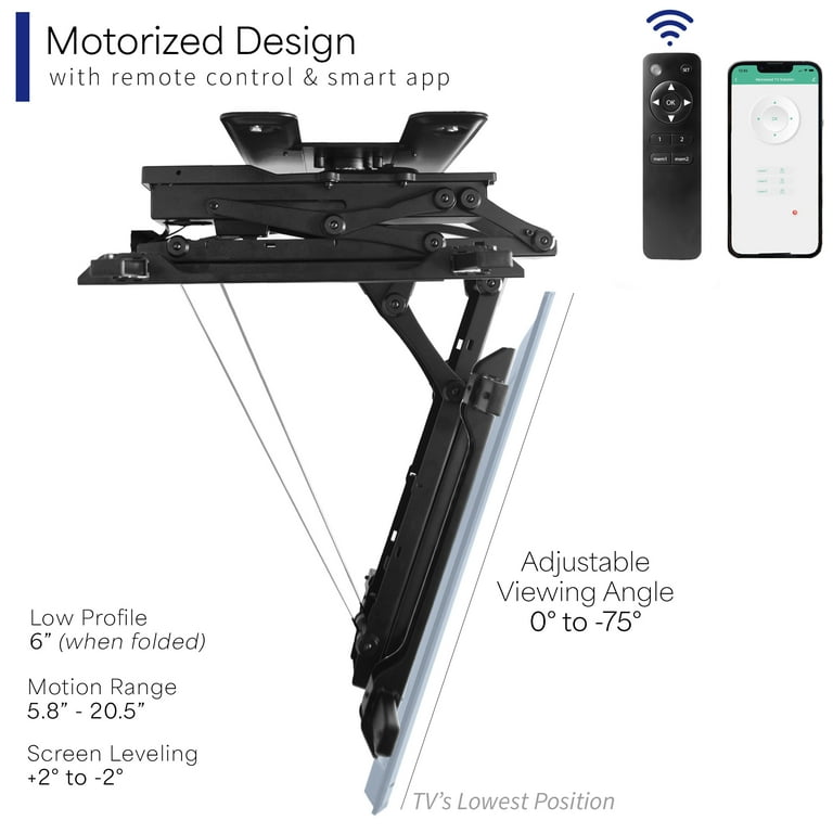 Folding Swivel Ceiling Tv Mount | Shelly Lighting