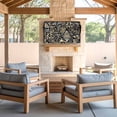 Abstract Flowers Outdoor TV Cover 70 to 75 inch Retro Paisley Floral ...
