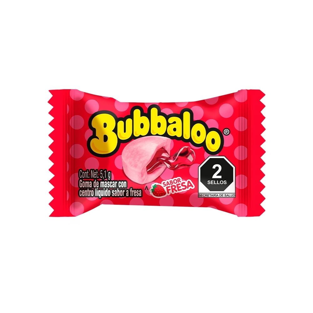 Chicle Bubbaloo fresa 5.1 g | Walmart en línea