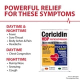 Coricidin HBP, Maximum Strength Cold & Flu Day + Night Liquid Gels, 24 ...