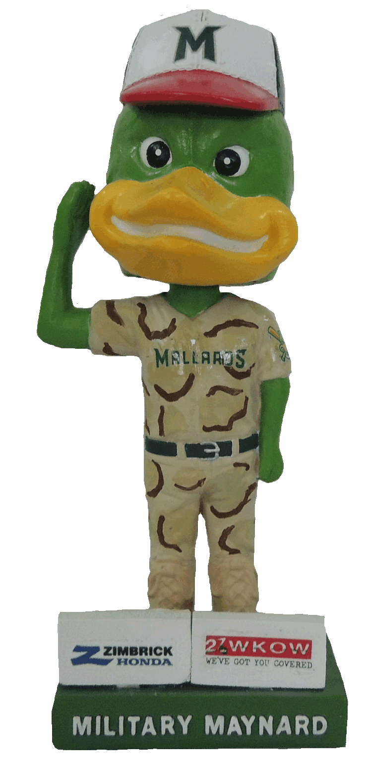 Maynard the Mallard Madison Mallards SGA - 07/05/13 Bobblehead MiLB ...