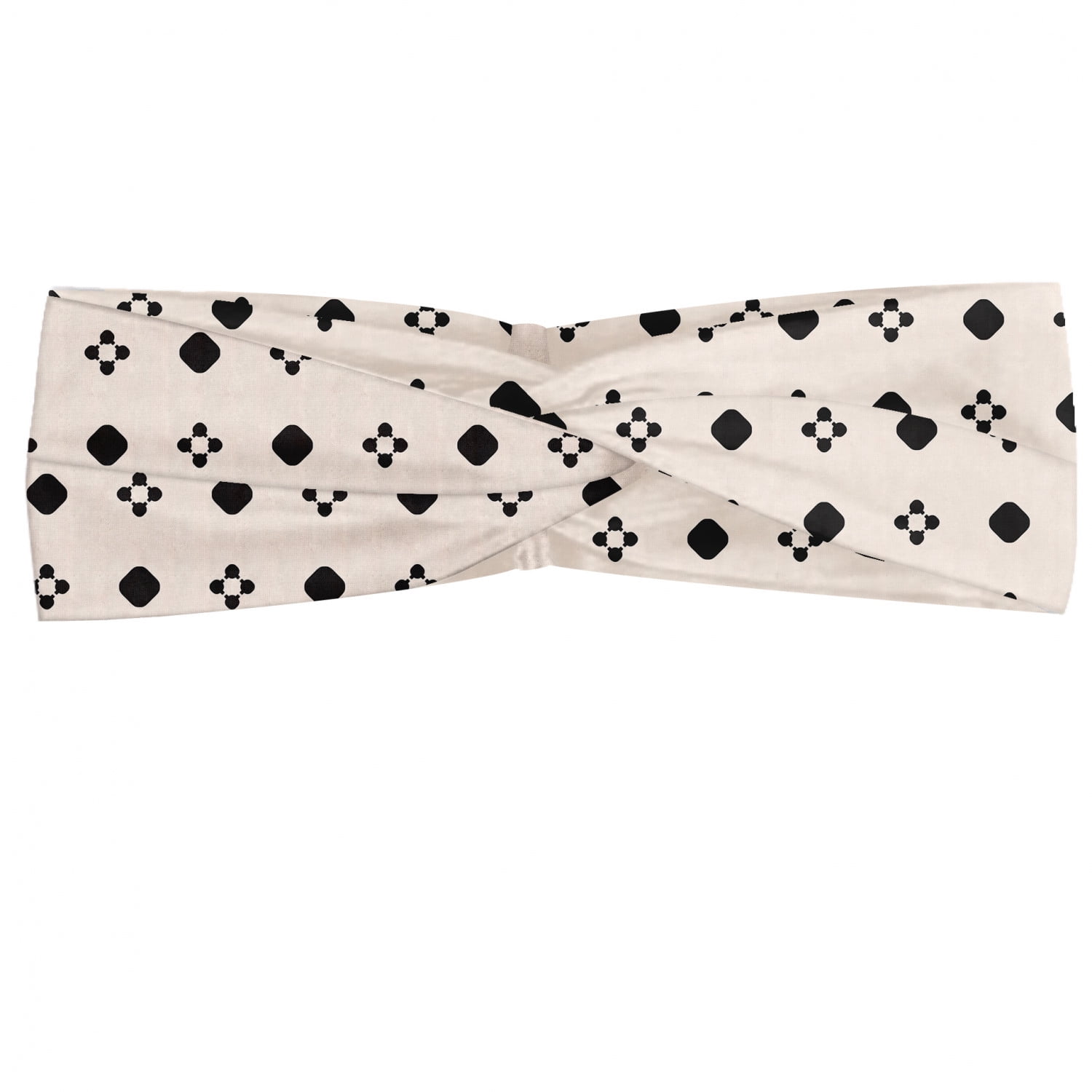Abstract Headband, Vintage and Simple Geometric Flower Like Round ...