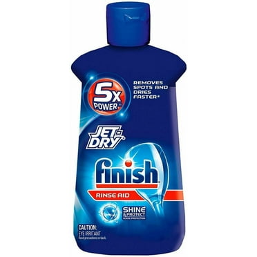Finish Jet-Dry Rinse Aid, 32oz, Dishwasher Rinse Agent & Drying Agent ...