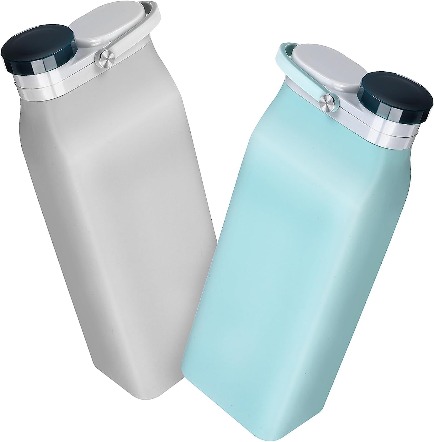 2 Pcs Water Cup Minimalist Wallet Hiking Water Bottles Collapsible ...