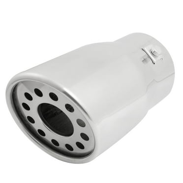 Unique Bargains Car Stainless Steel Dual Heart Style Rolled Exhaust ...