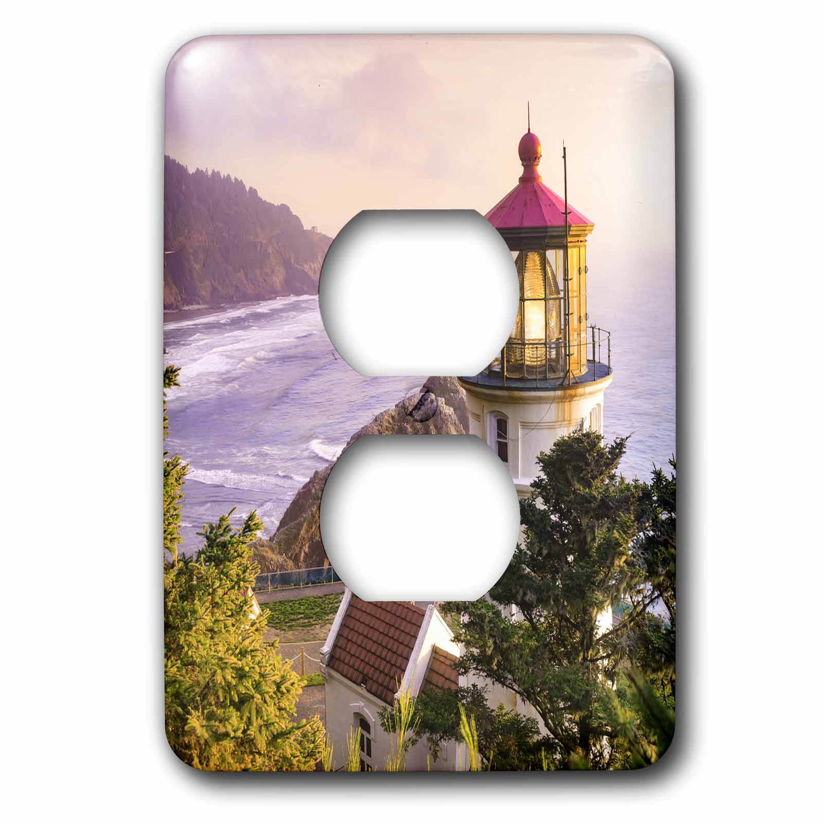 Heceta Head Lighthouse, Devils Elbow SP, Oregon Coast 2 plug outlet ...
