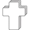 Cross Single Color Creative Cut-Outs, 5.5in, 31 pcs - Walmart.com