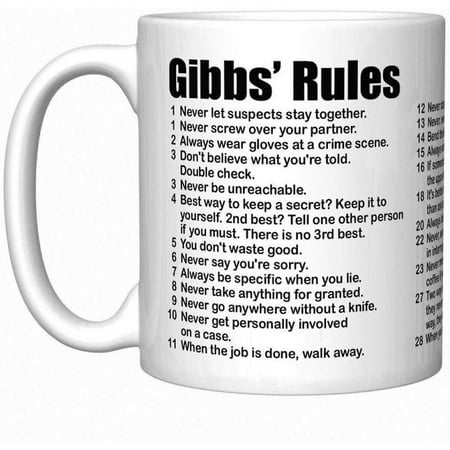 Ncis 2022 Gibbs' Rules Coffee Mug (farewell Edition) | Walmart Canada