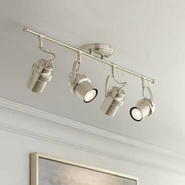 Pro Track Mini S-Wave 6-Head LED Ceiling Track Light Fixture Kit Spot ...