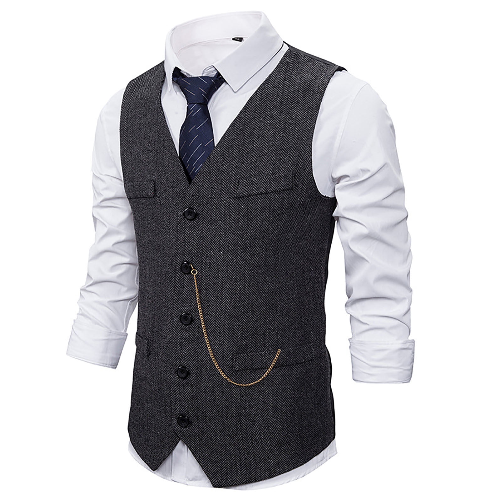 Click here for Aqestyerly Mens Casual Suit Vest Fashion Slim Fit... prices