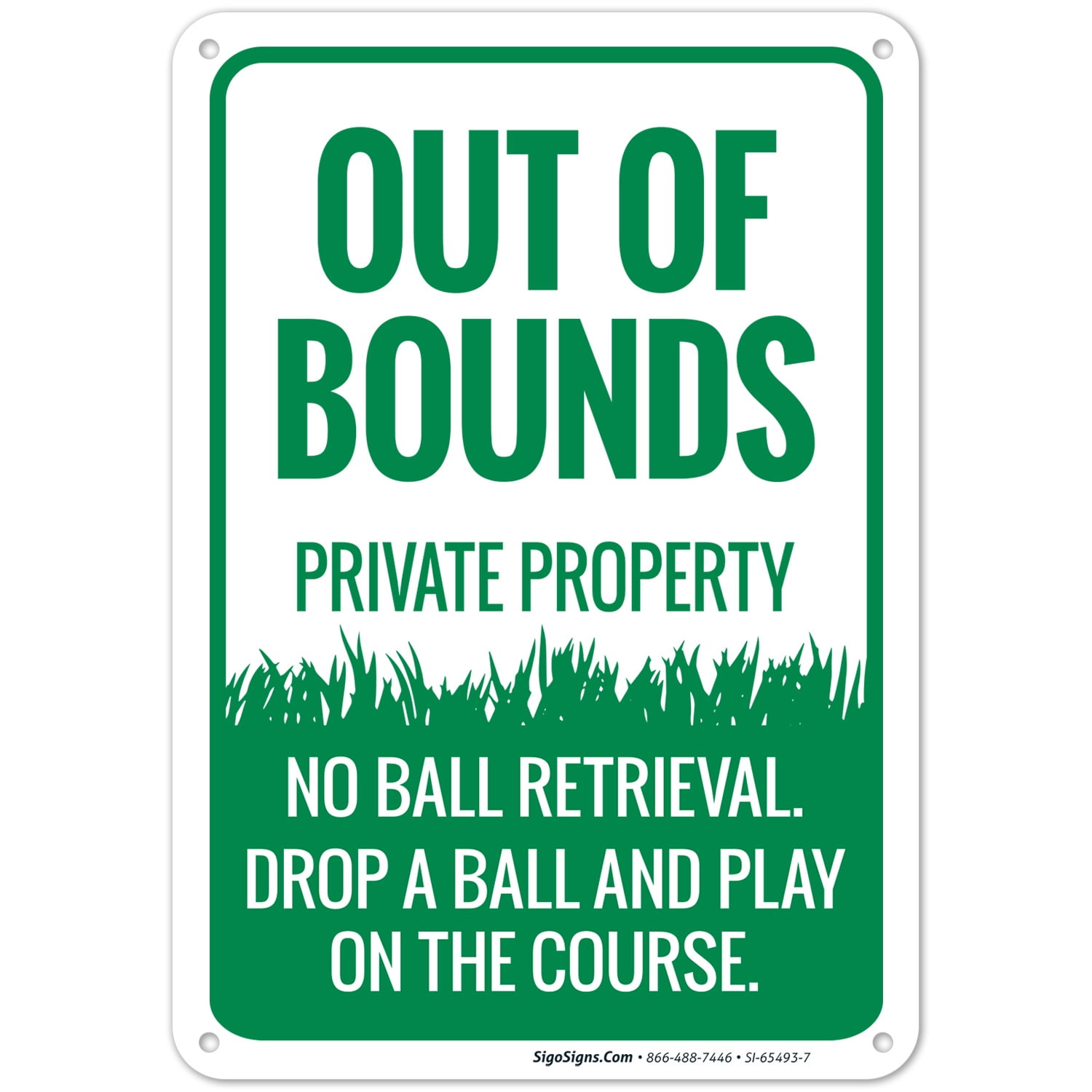 Out Of Bounds Private Property No Ball Retrieval Drop A Ball And Play ...