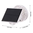 2PCS Portable Mini Fan with Solar and USB Rechargeable Battery, White ...