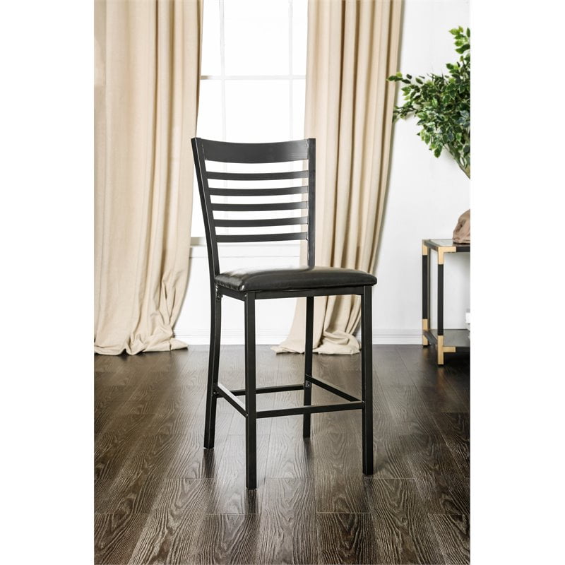 Furniture of America Torrance Contemporary Pub Chair (Set of 2) in ...