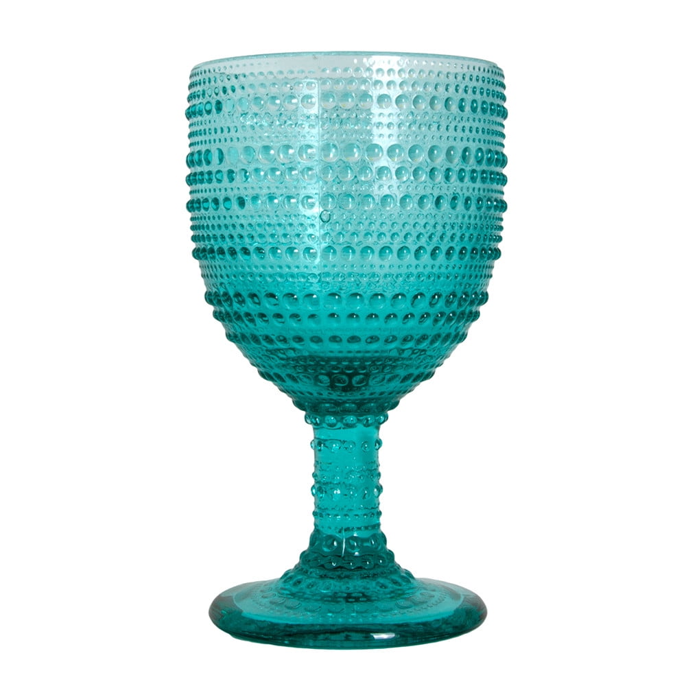 Wine Goblets Pearl Turquoise Goblet 11 fl oz (200ml) Wedding Goblet ...