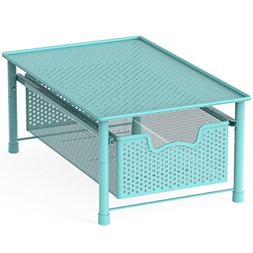 Simple Houseware Stackable Cabinet Basket Drawer Organizer, Turquoise ...
