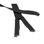 2PCS #5 24 Inch Separating Jacket Zippers Bulk Zipper for Sewing Coats ...