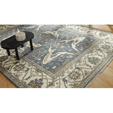 K2 Floor Style Andes Canyon Graphite Hand Made Cotton Chenille Area Rug ...