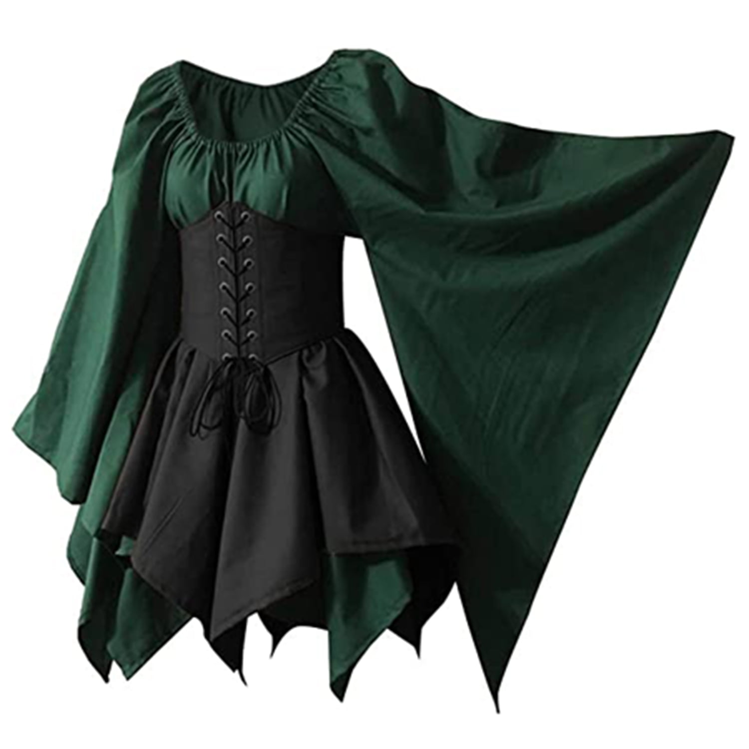 KAWELL Women's Medieval Renaissance Costumes Pirate Corset Dress Women ...