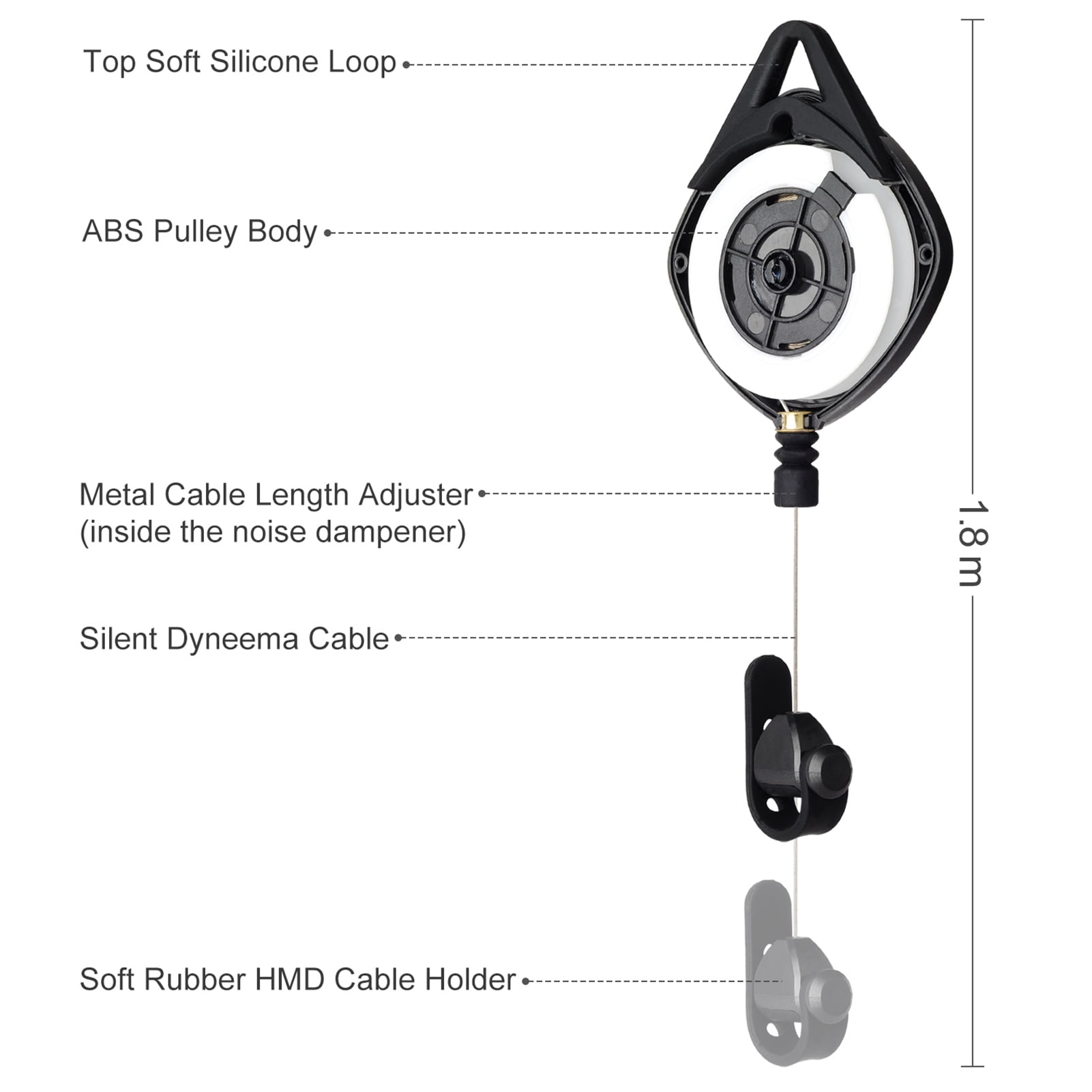 VR Cable Management Retractable Ceiling Pulley System Compatible for ...