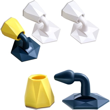 Pack Silent Silicone Doorstop Wall Protection Suction Absorb Floor ...