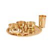 Indian Dinnerware Stainless Steel Copper Traditional Dinner Set Of ...