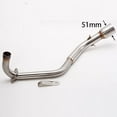 MSX Slip-on Motorcycle Muffler, Front & Middle Link Pipe System for ...