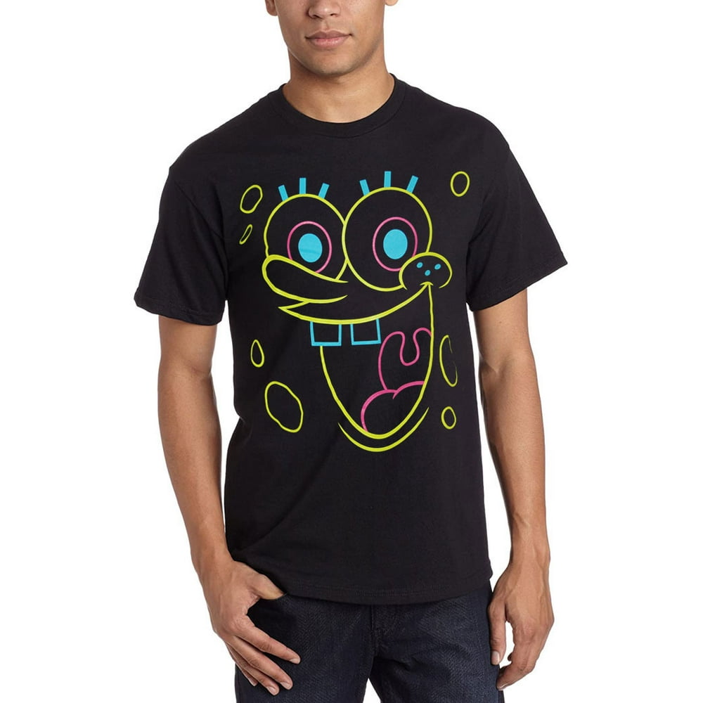 SpongeBob SquarePants - Spongebob Squarepants Neon Face T-Shirt ...