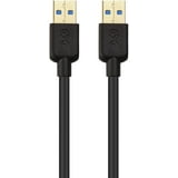 Cable Matters USB to USB Cable Male to Male 6 Feet Black USB 3.0 A ...
