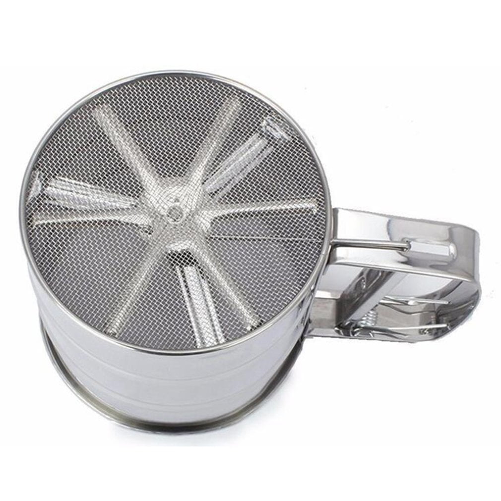 BJYX Stainless Steel Handheld Flour Sieve Cup Powder Sieve Mesh Knife ...