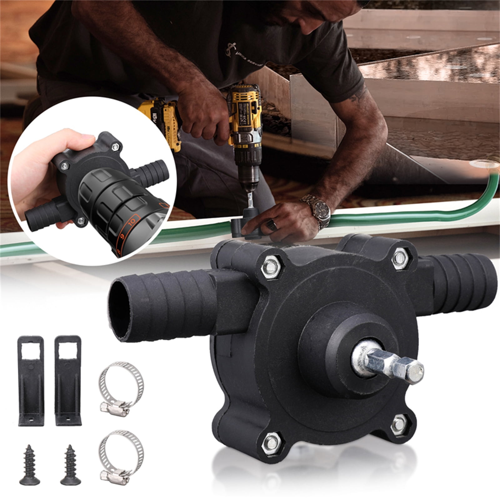 Buy MUCH Electric Drill Pump,Portable Hand Self Priming Transfer Pumps ...