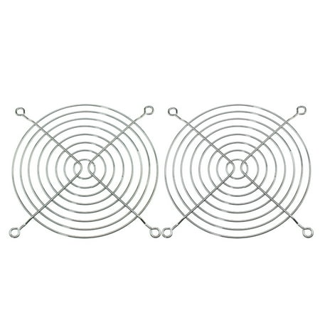 Metal 115mm CPU Fan Grill Guard Protector 2 Pcs for PC Computer ...
