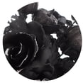 18 Artificial Floral Glittered Rose Bouquet - Black & Silver ...
