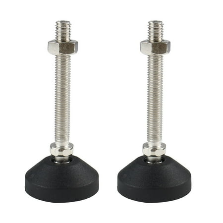 49mm Dia Base M8 x 80mm Threaded Adjustable Leveling Foot Furniture ...