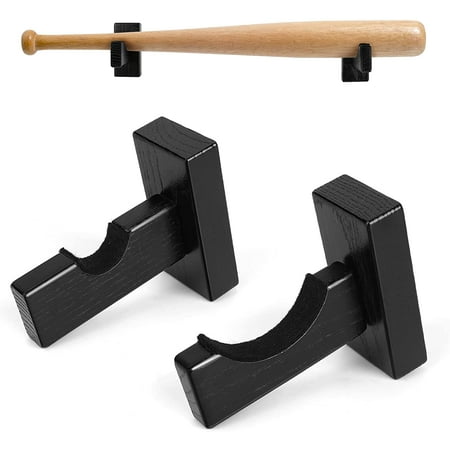 2 Pcs Baseball Bat Wall Mount, Horizontal Display Baseball Bat Holder ...