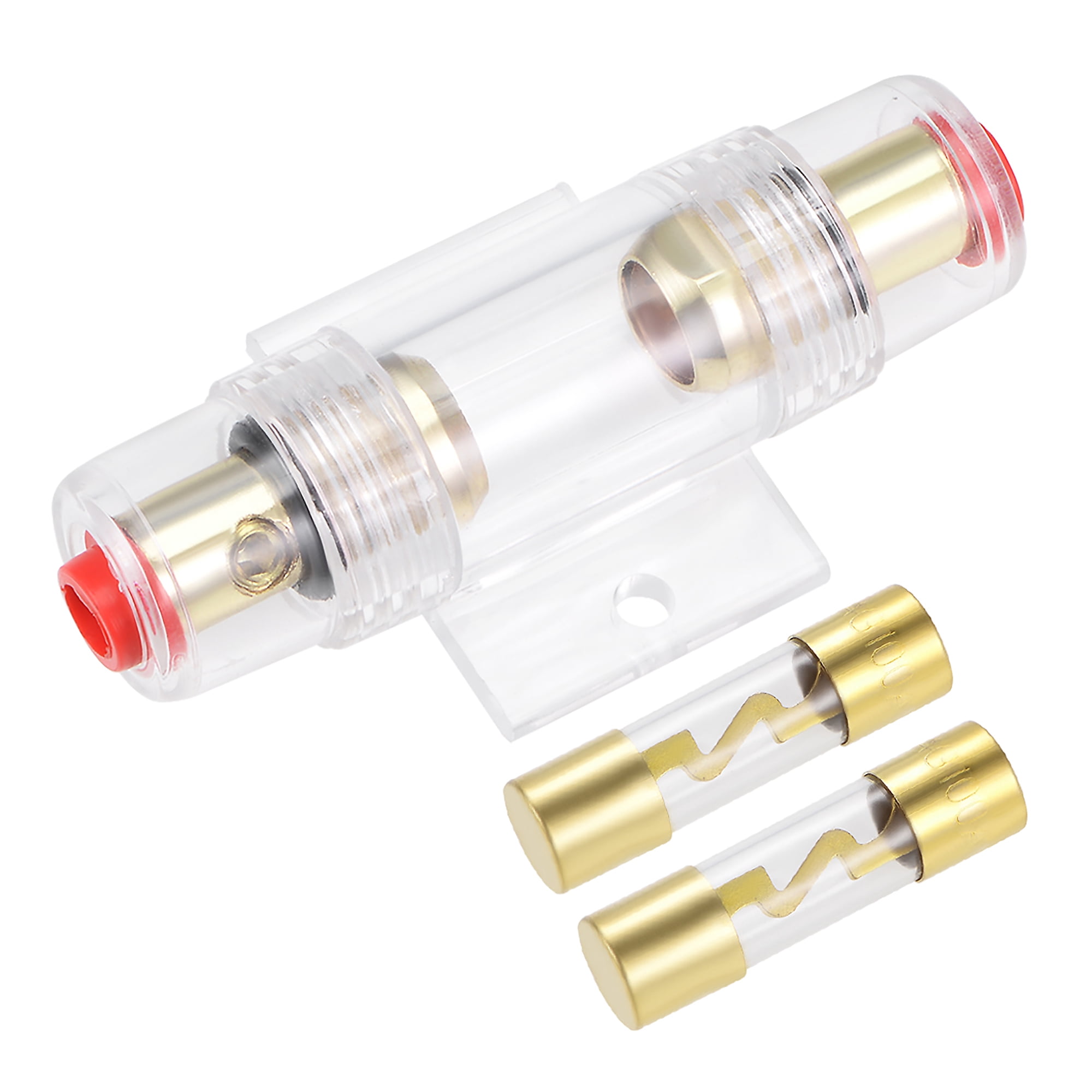 AGU Fuse Holder Inline Block With 100A 32V Fast Blow 10x38mm Fuses