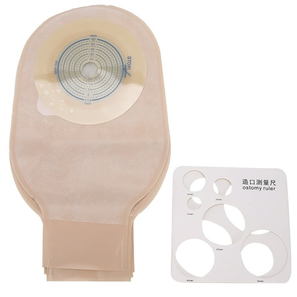 10pcs One Piece System Drainable Ostomy Bag Pouch Stoma Cover Urine 20 ...