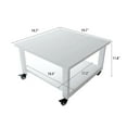 Natwind 2-Tier Office Larger Under Desk Laser Printer Copier Stand Cart ...