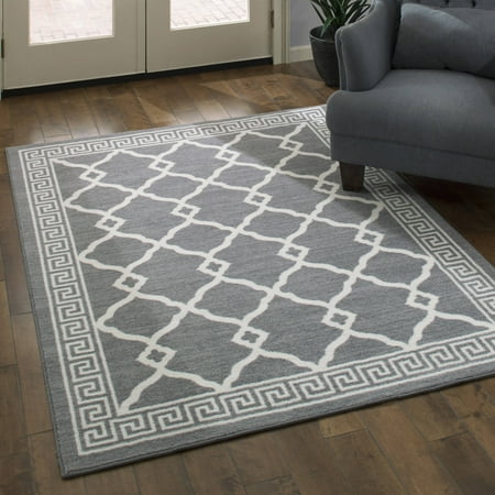 Maples Greek Key Border Rug - Walmart.com