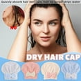 Bow Tie Dry Hair Cap, Super Absorbent Quick Dry Coral Velvet Princess ...